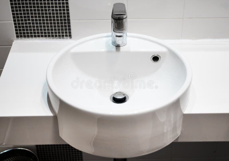 Sink close-up view stock photo. Image of chrome, view - 155805084