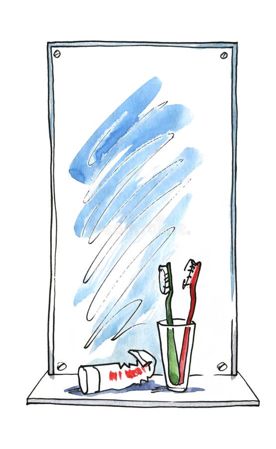 Cartoon Tooth Toothpaste Mirror Stock Illustrations – 561 Cartoon Tooth ...