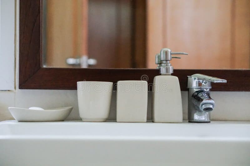 Bathroom Restroom Accessory Stock Image - Image of home, glass: 100519829