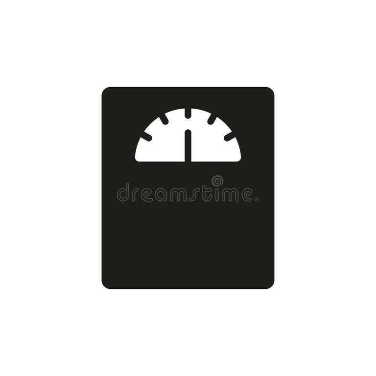 Bathroom Scale Icon Vector Basic Design Simple and Modern Stock Vector ...