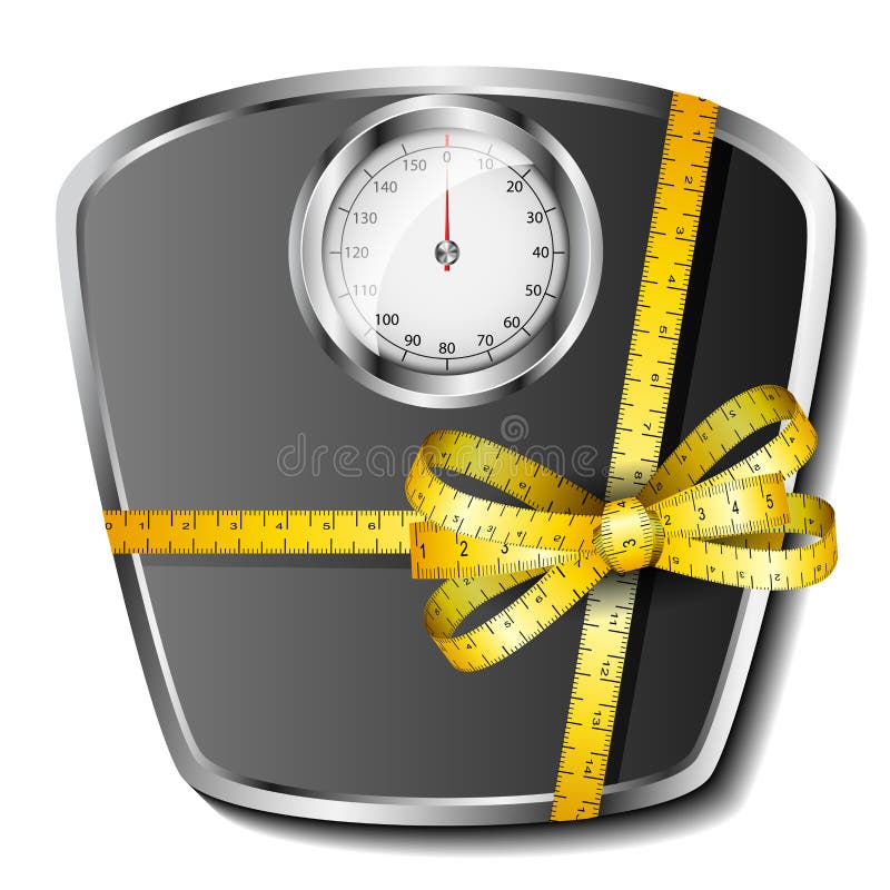 Pink Bathroom Scale Stock Vector Illustration Of Mass 25912796