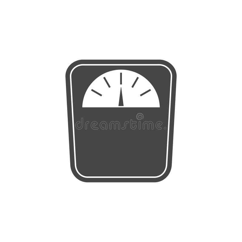 Bathroom Scale, Vector Bathroom Scale Icon Stock Vector - Illustration ...