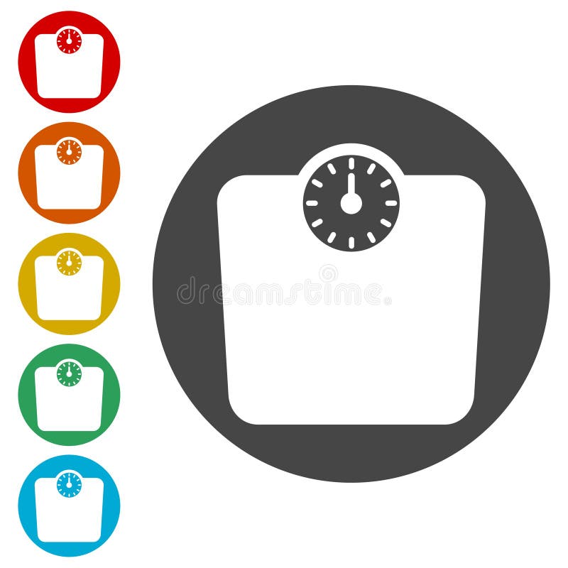 Bathroom Scale, Vector Bathroom Scale Icon Stock Vector - Illustration ...