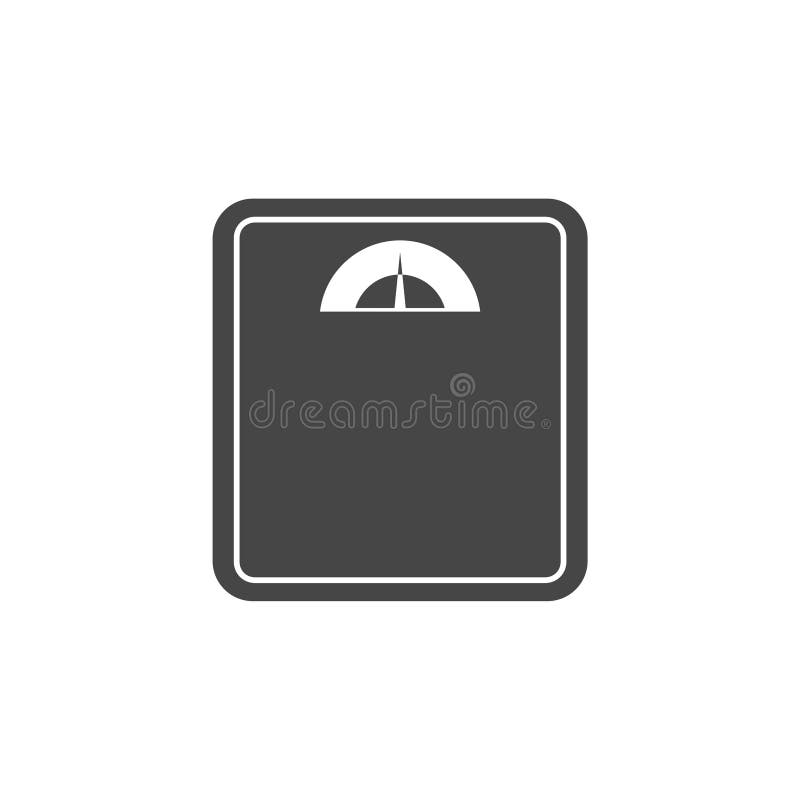Bathroom Scale, Vector Bathroom Scale Icon Stock Vector - Illustration ...