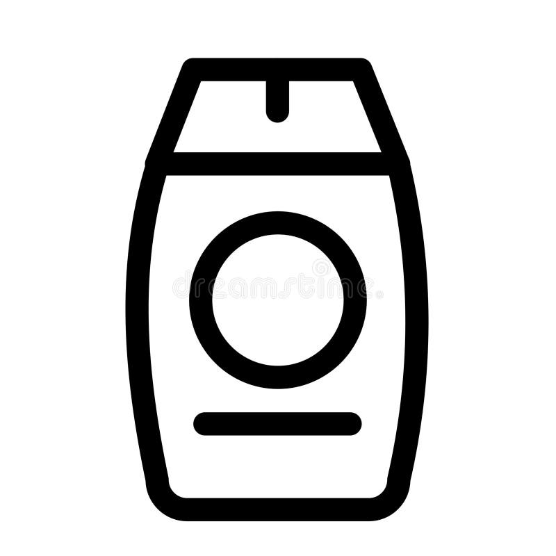 Bathroom Shampoo - Clean and Modern Bathroom Icon Stock Vector ...