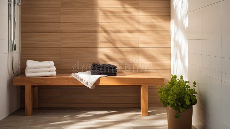 Bathroom shower bench stock illustration. Illustration of chair - 305885178