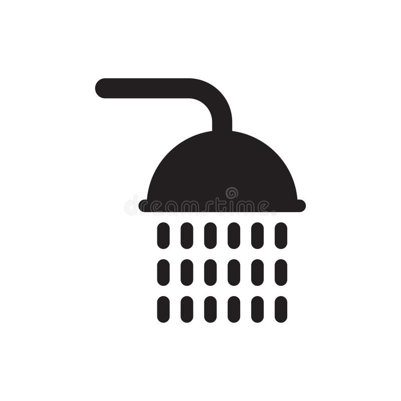 Bathroom Shower Icon stock vector. Illustration of symbol - 361361187