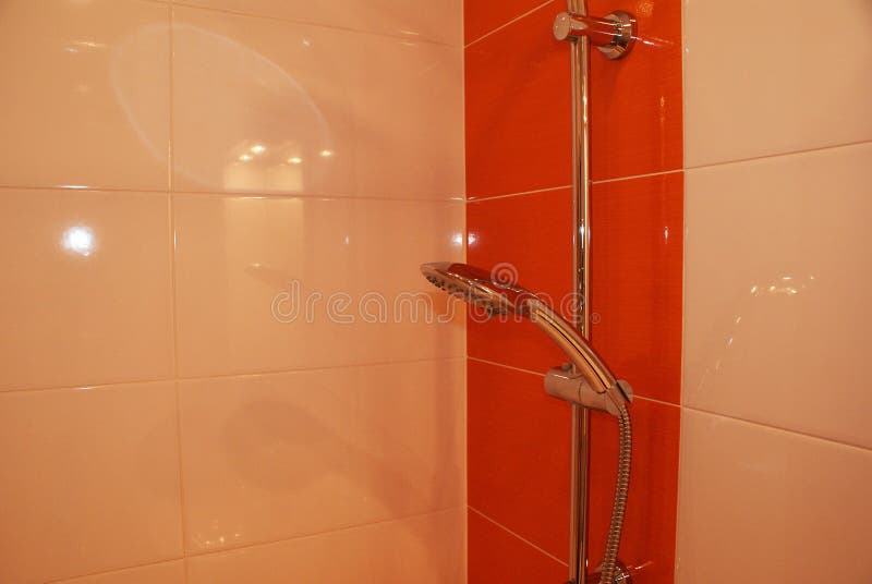 Bathroom, Shower Interior. Body Care Concept, Taking a Shower. Stock ...