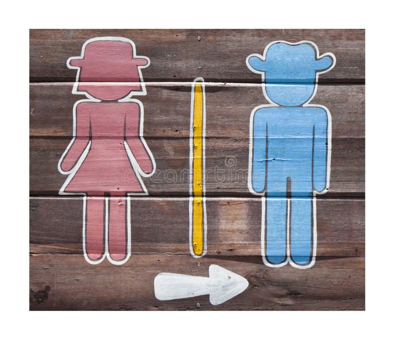 Bathroom signs. stock photo. Image of countryside, abstract - 24793266