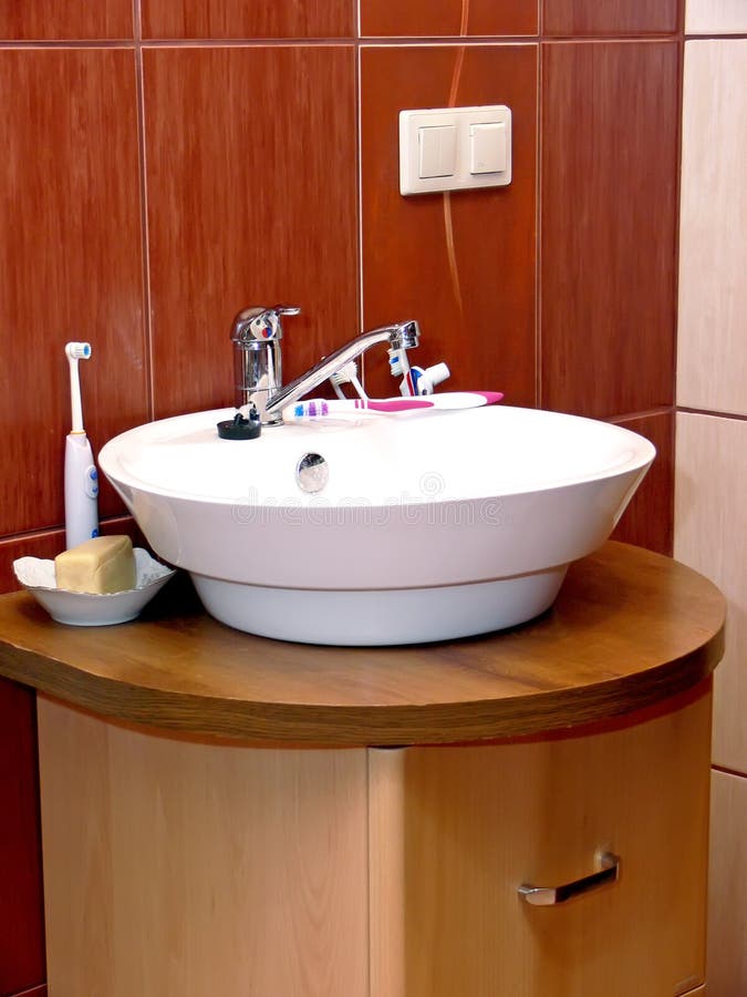 Bathroom sink stock image. Image of decor, beautiful, faucet - 7657183