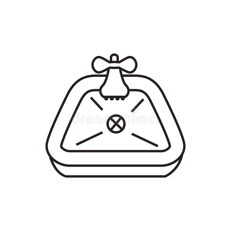 Bathroom Sink. Vector Illustration Decorative Design Stock Vector ...