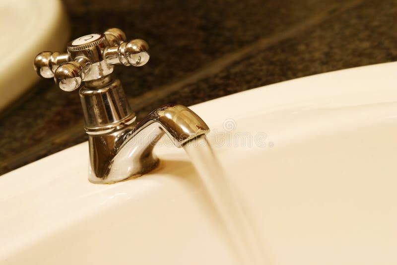 Bathroom Tap stock photo. Image of basin, towel, counter - 103338