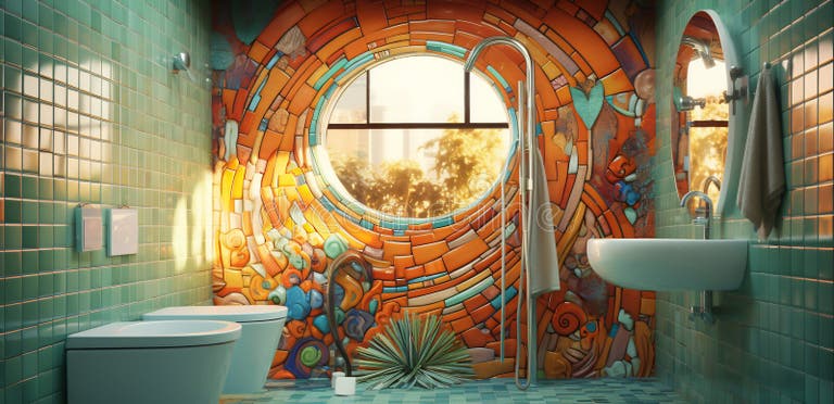 A Bathroom with Toilet and Sink Stock Image - Image of utilitarian ...