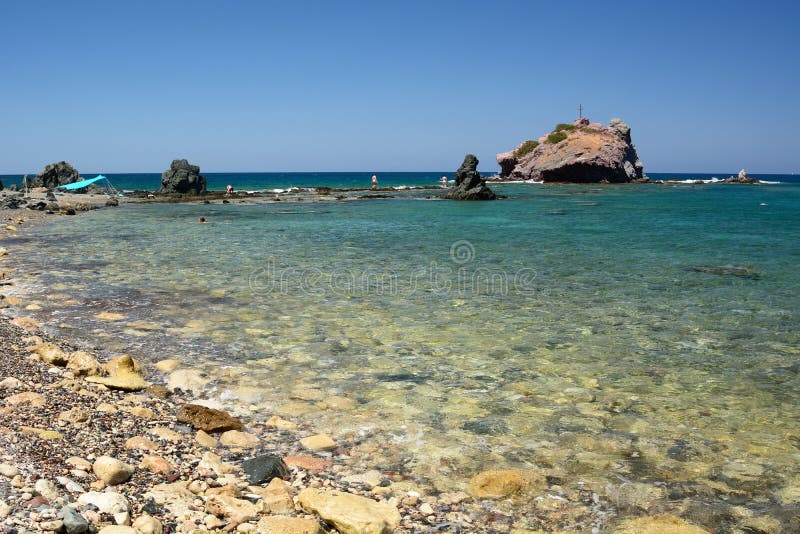 The Pebble Beach at Baths of Aphrodite. Akamas Peninsula. Paphos ...