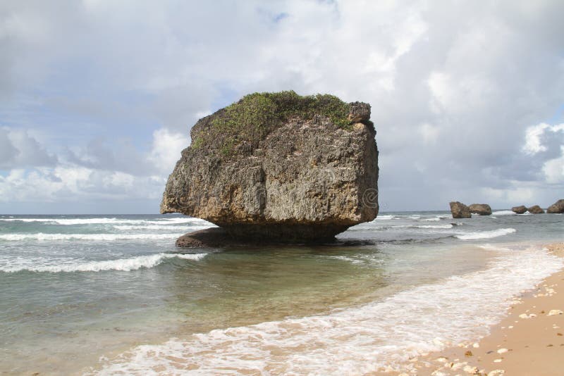 Bathsheba Beach Rock - Barbados Stock Photo - Image of stones, warm ...