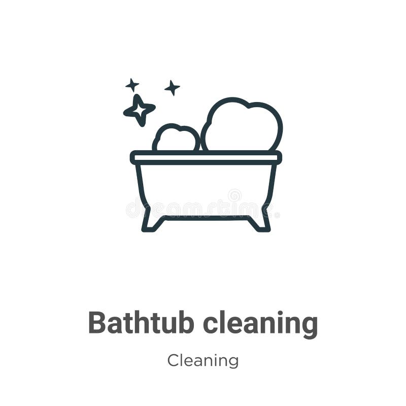 Bathtub Cleaning Transparent Icon. Bathtub Cleaning Symbol Design from ...