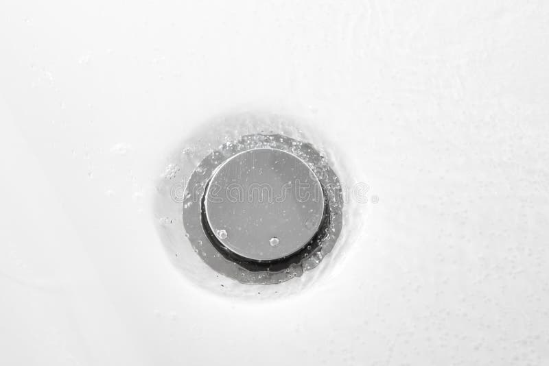 Bathtub Drain, White Background Stock Image - Image of drain, closeup ...
