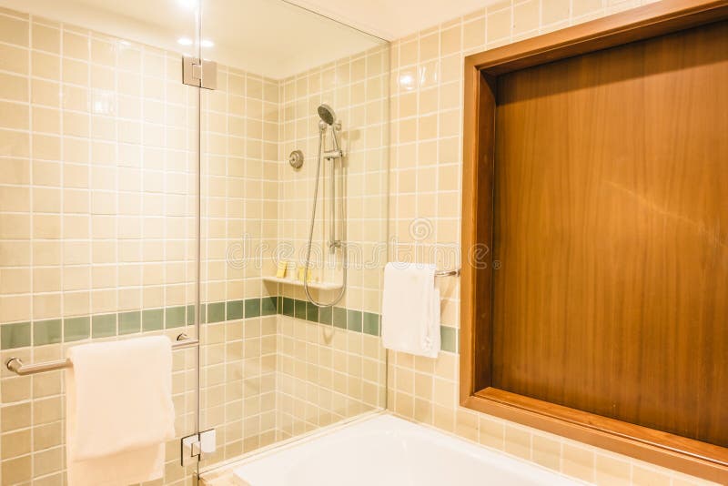 Bathtub and shower box stock image. Image of contemporary - 71319335
