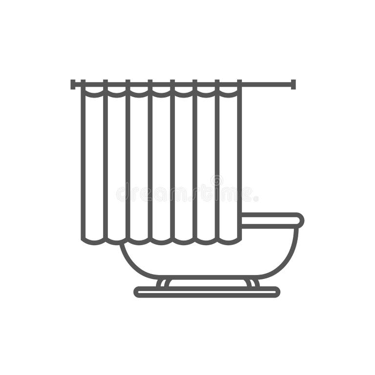Shower Curtain Stock Illustrations 8 894 Shower Curtain Stock