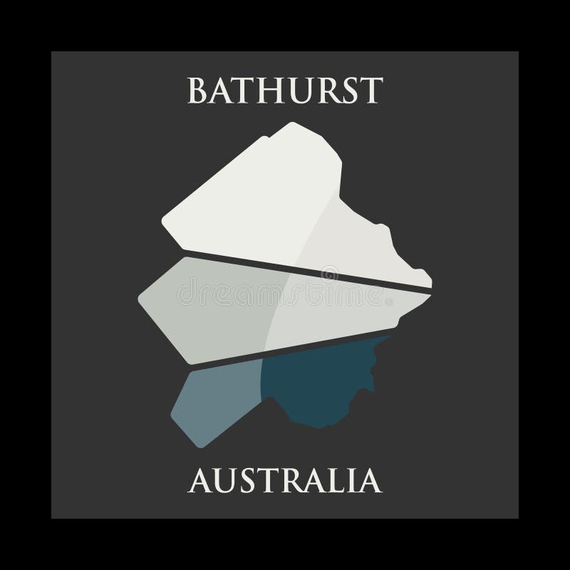 Bathurst City Map Creative Logo Stock Vector - Illustration of bathurst ...