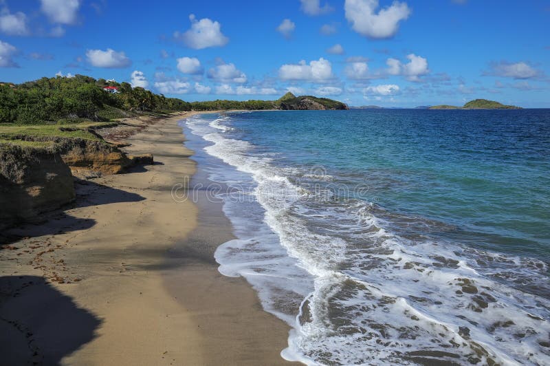 Bathway Beach on Grenada Island, Grenada Stock Photo - Image of scenery ...