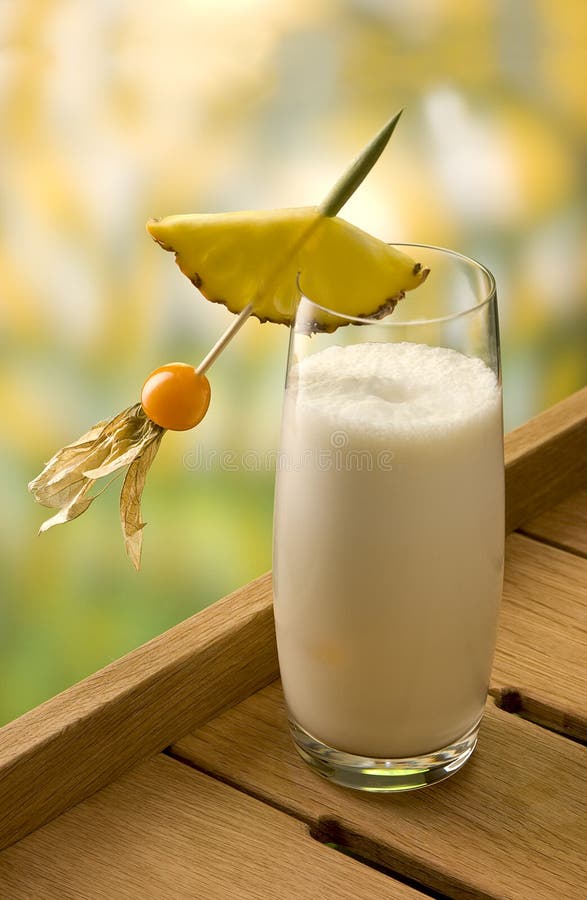 Batida de Coco cocktail stock image. Image of life, highball - 15420373