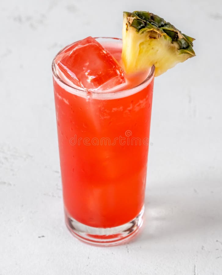 Batida Rosa Cocktail stock image. Image of crystal, grenadine - 258533963