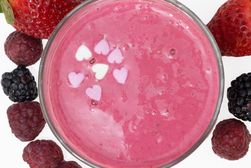 Batido De Fruta Delicioso Com Mel Foto de Stock - Imagem de leite, suco ...