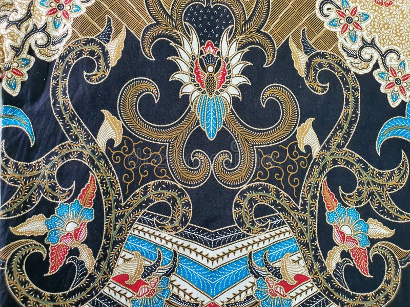Batik with Abstract Patterns, with Mixture Colors. Batik is a Beautiful ...
