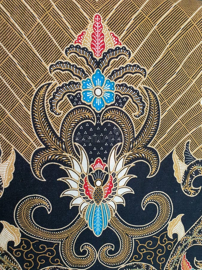 Batik with Abstract Patterns, with Mixture Colors. Batik is a Beautiful ...