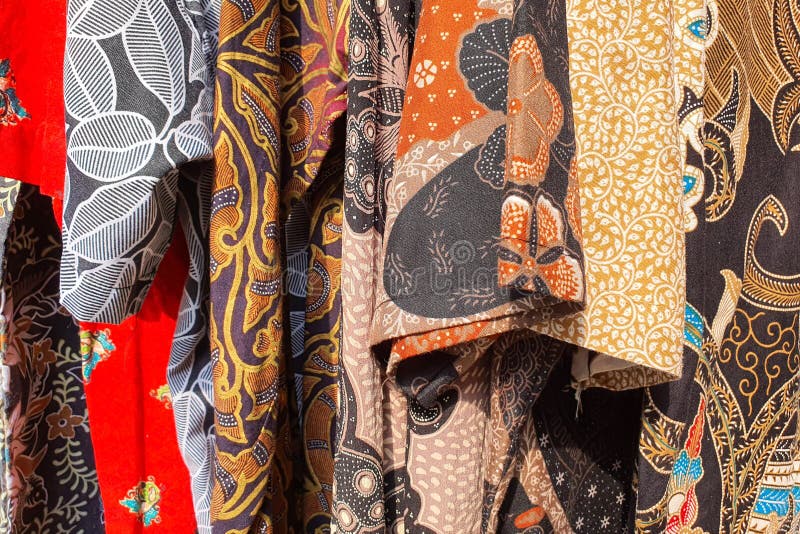 Batik with Abstract Patterns, with Mixture Colors. Batik is a Beautiful ...