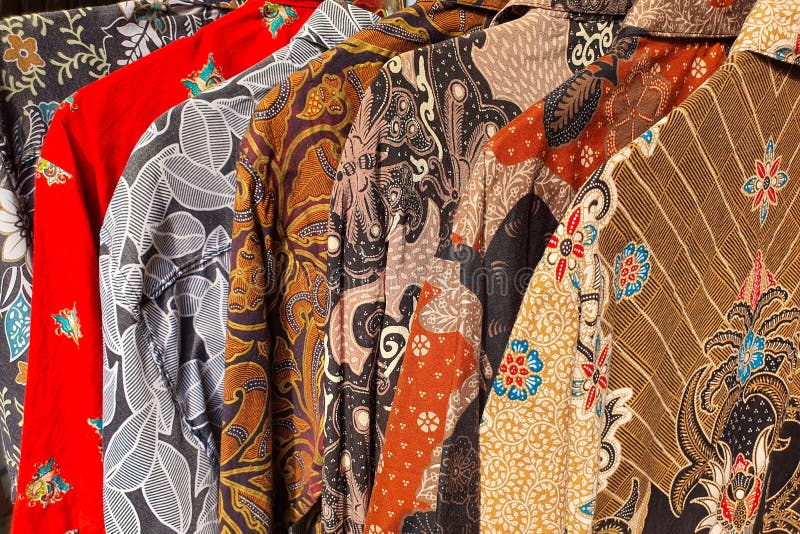 Batik with Abstract Patterns, with Mixture Colors. Batik is a Beautiful ...
