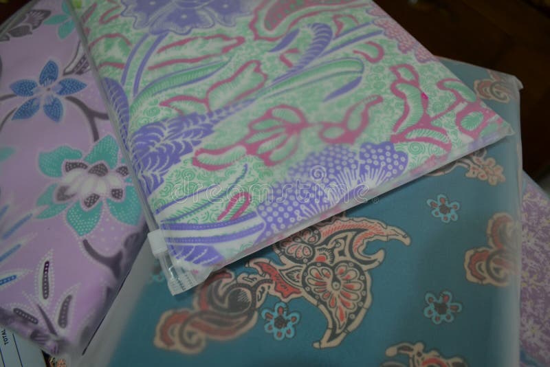 Batik cloth in a wrap stock image. Image of malay, ethnic - 210711443