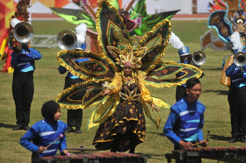 Batik Costume editorial stock image. Image of entertainment - 44485594