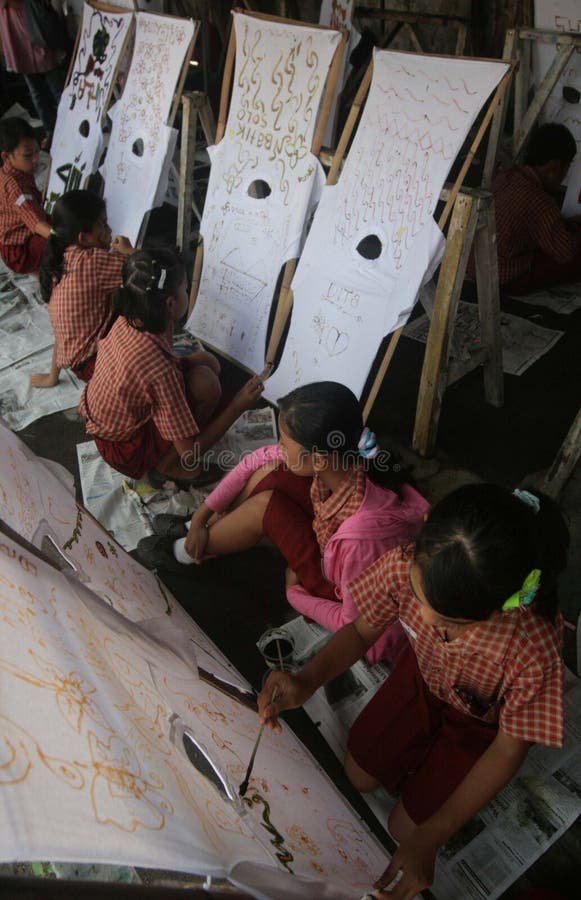 Batik creation editorial stock photo. Image of central - 32537118