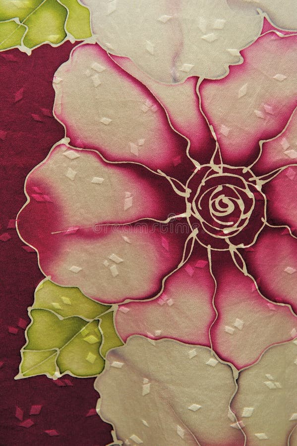 Batik di stile delle rose immagine stock. Immagine di batik - 13506483