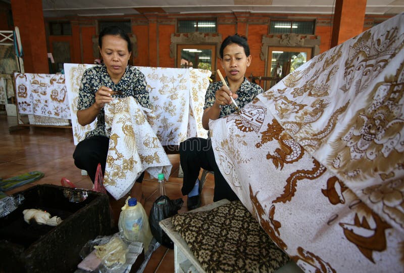 Batik Factory editorial stock photo. Image of bali, bright - 4215568