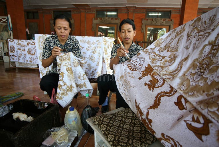Batik Factory editorial stock photo. Image of bali, bright - 4215568