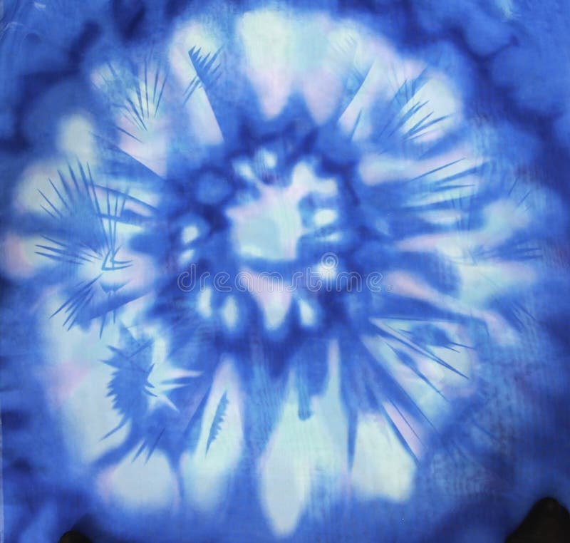 Batik Floral Pattern on Blue a Fabric Stock Image - Image of beauty ...