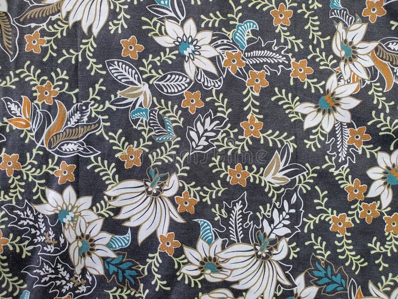 Batik with Flowers and Leaves Patterns. Batik is a Beautiful Work of ...