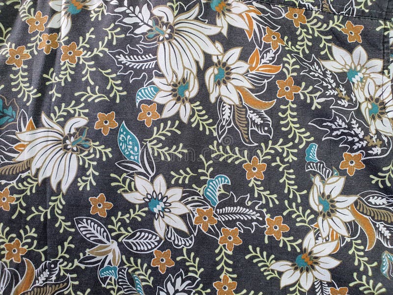 Batik with Flowers and Leaves Patterns. Batik is a Beautiful Work of ...