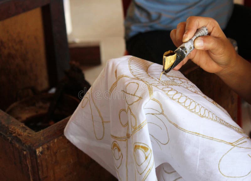 Batik handmade fabric stock photo. Image of woman, east - 71454000