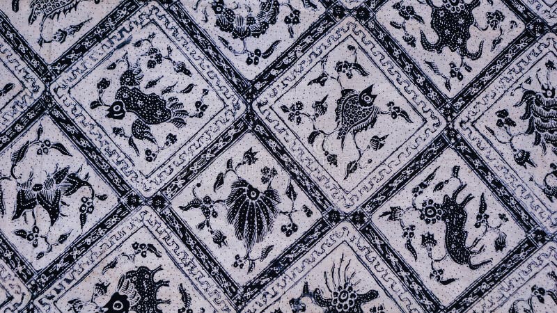 Magnificent and Unique Details of Indonesian Batik Stock Image - Image ...