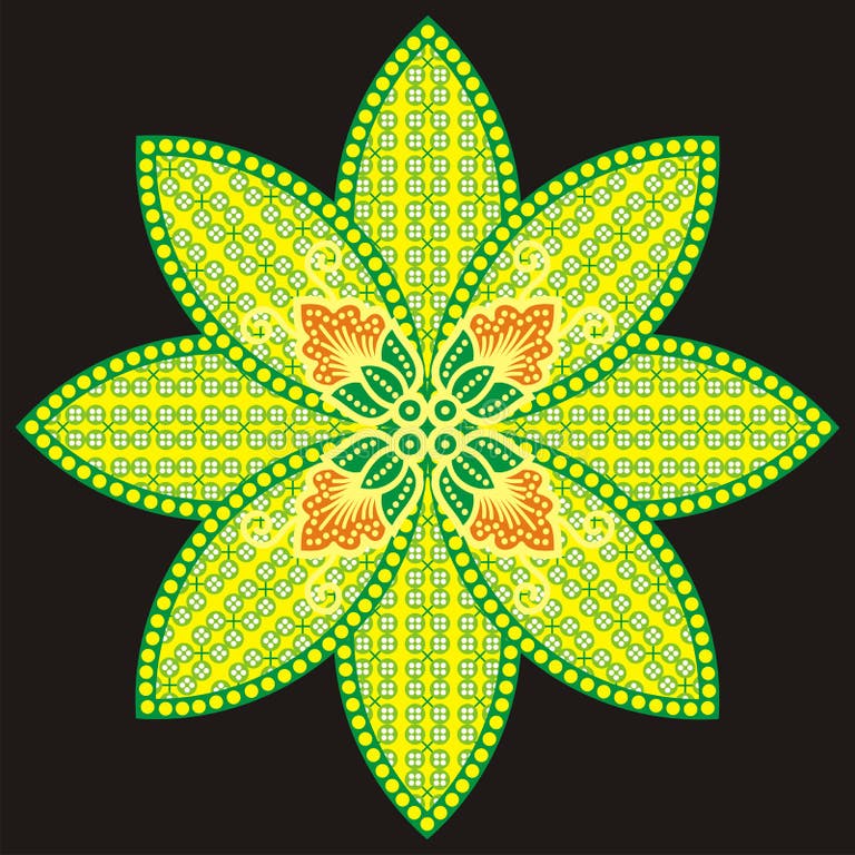 Batik motive stock illustration. Illustration of heritage - 13147626