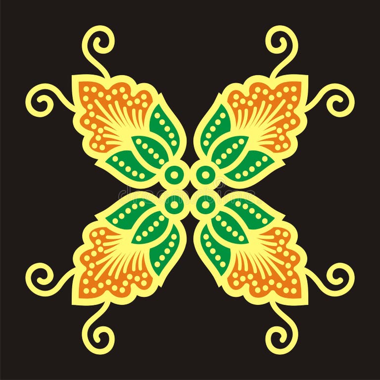 Batik motive stock illustration. Illustration of symetric - 13151717