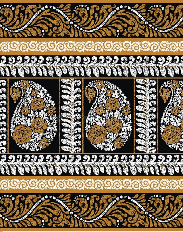 BATIK PATTERN DESIGN ALLOVER BACKGROUND ART for FABRIC Stock ...