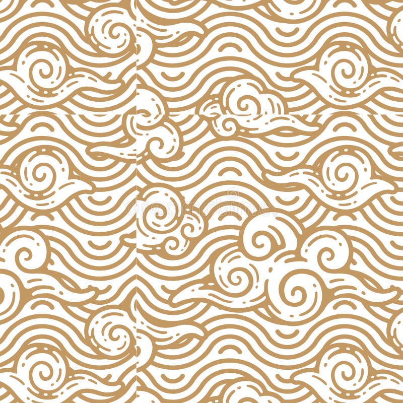 Batik Pattern Background Transparent-09 Stock Vector - Illustration of ...