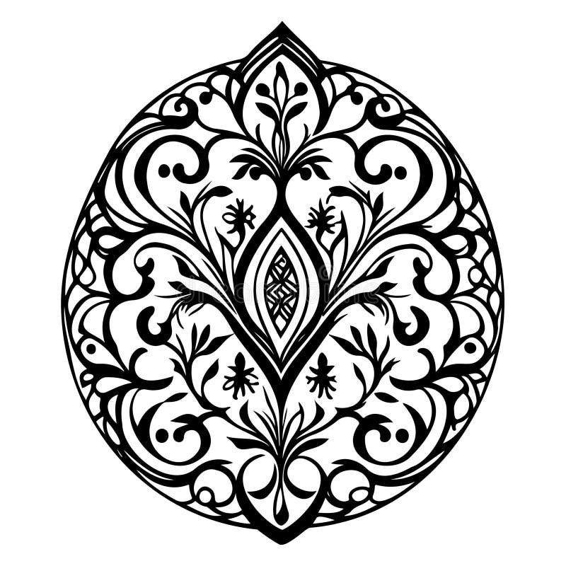 Batik Pattern Ornament Design Element Illustration Stock Vector ...