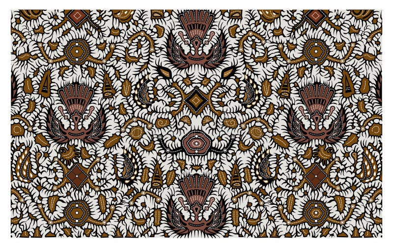 Batik Sidomukti Klabang, Indonesian Classical Batik, Vector ...