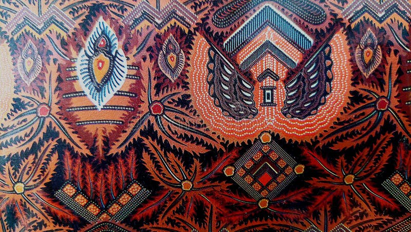 Batik Texture on Paper with Some Lights beside Stock Photo - Image of ...